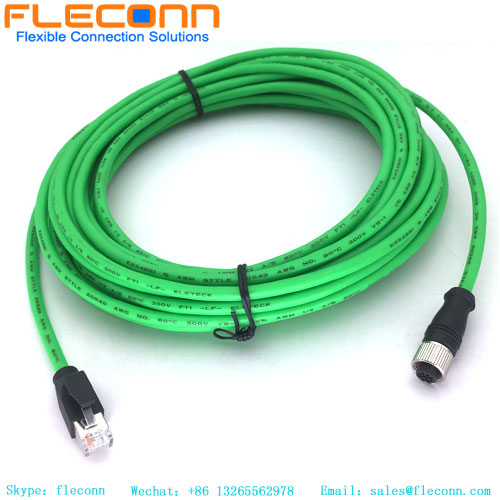 M12 To RJ45 Ethernet Cable