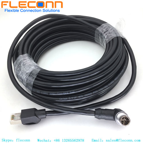 M12 To RJ45 Ethernet Cable