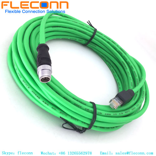 M12 To RJ45 Ethernet Cable