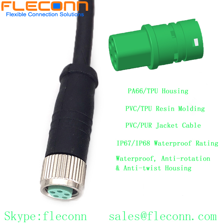 M8 Cable, M8 Sensor Cable, 3 pin 4 pin 5 pin 6 pin 8 pin